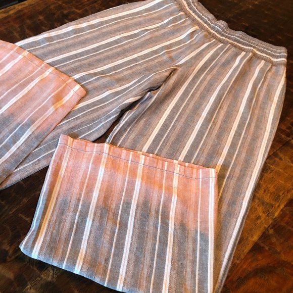 Est. 1946 | Pants & Jumpsuits | Est946 Linen Dip Dyed Wide Leg Pants L ...